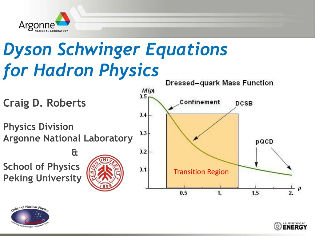 PPT - Dyson Schwinger Equations for Hadron Physics PowerPoint ...