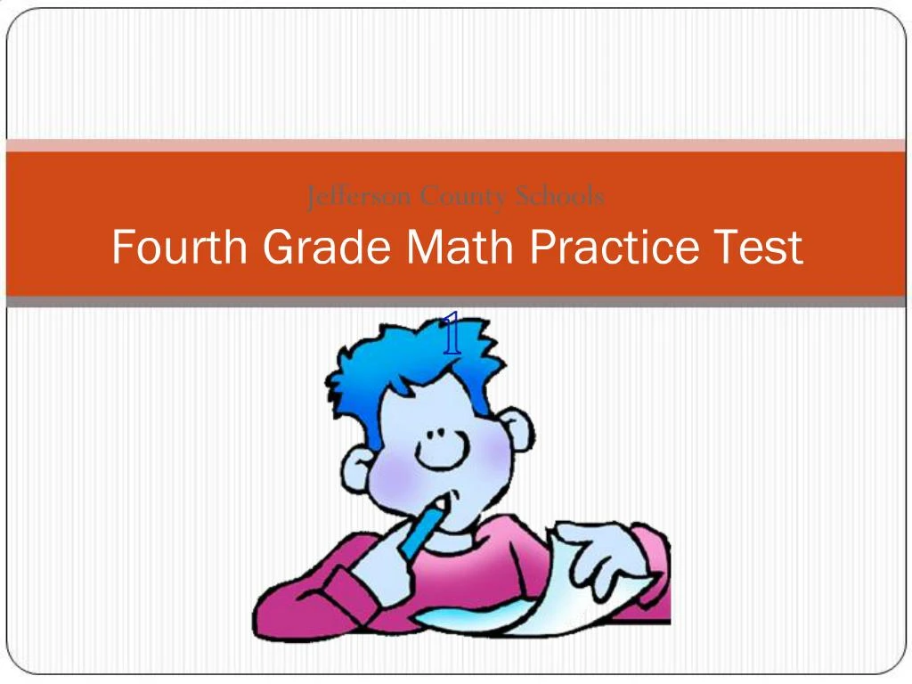 PPT - Fourth Grade Math Practice Test PowerPoint Presentation, free ...