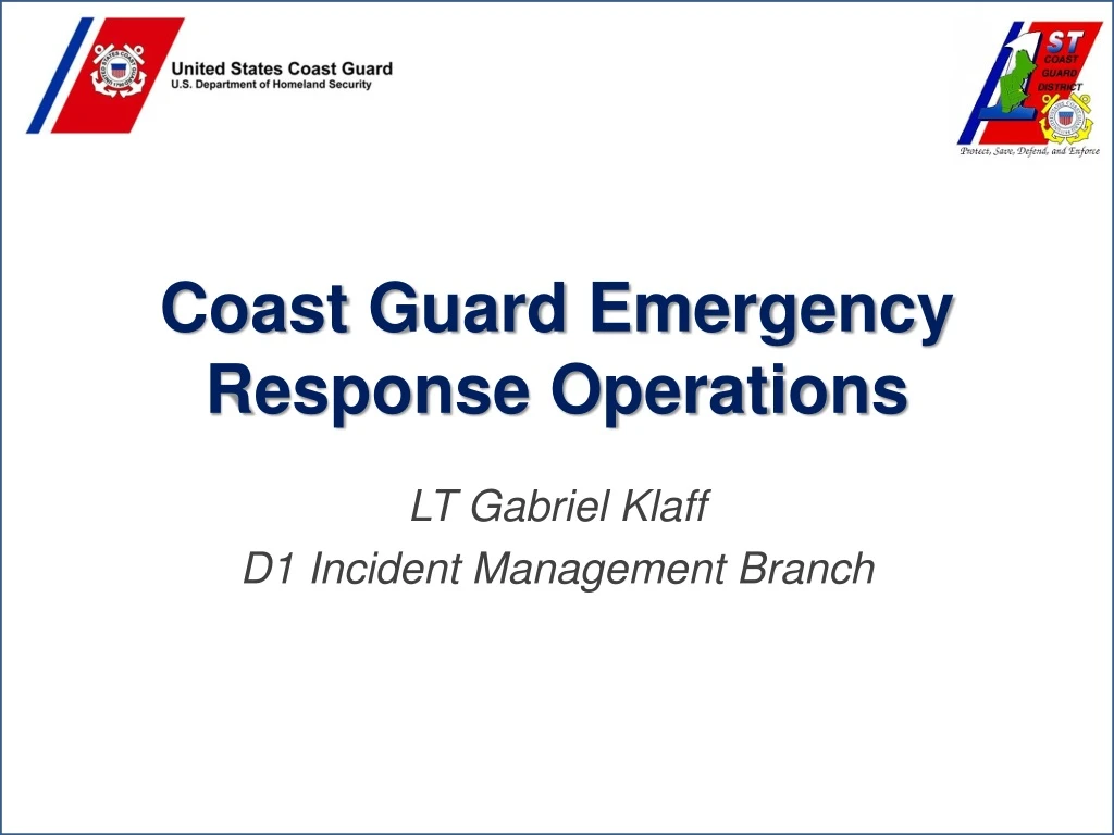 PPT - Coast Guard Emergency Response Operations PowerPoint Presentation ...