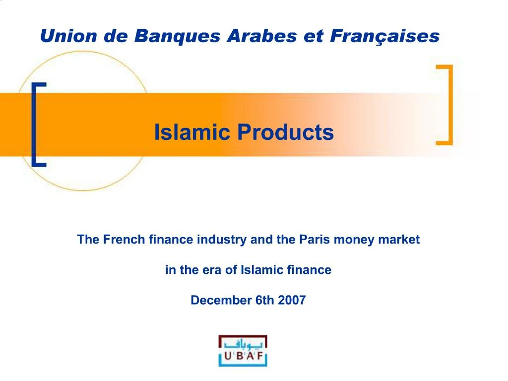 PPT - Union de Banques Arabes et Fran aises PowerPoint Presentation ...