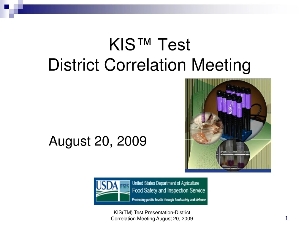 PPT - KIS™ Test District Correlation Meeting PowerPoint Presentation ...
