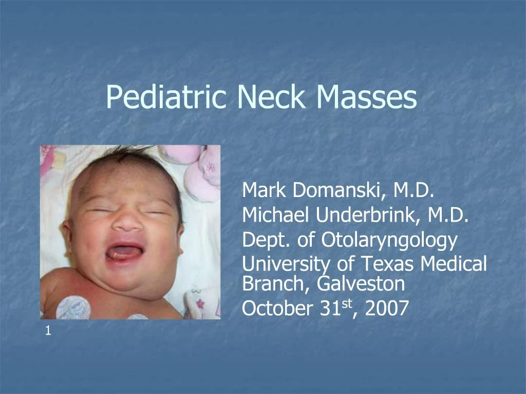 PPT - Pediatric Neck Masses PowerPoint Presentation, free download - ID ...