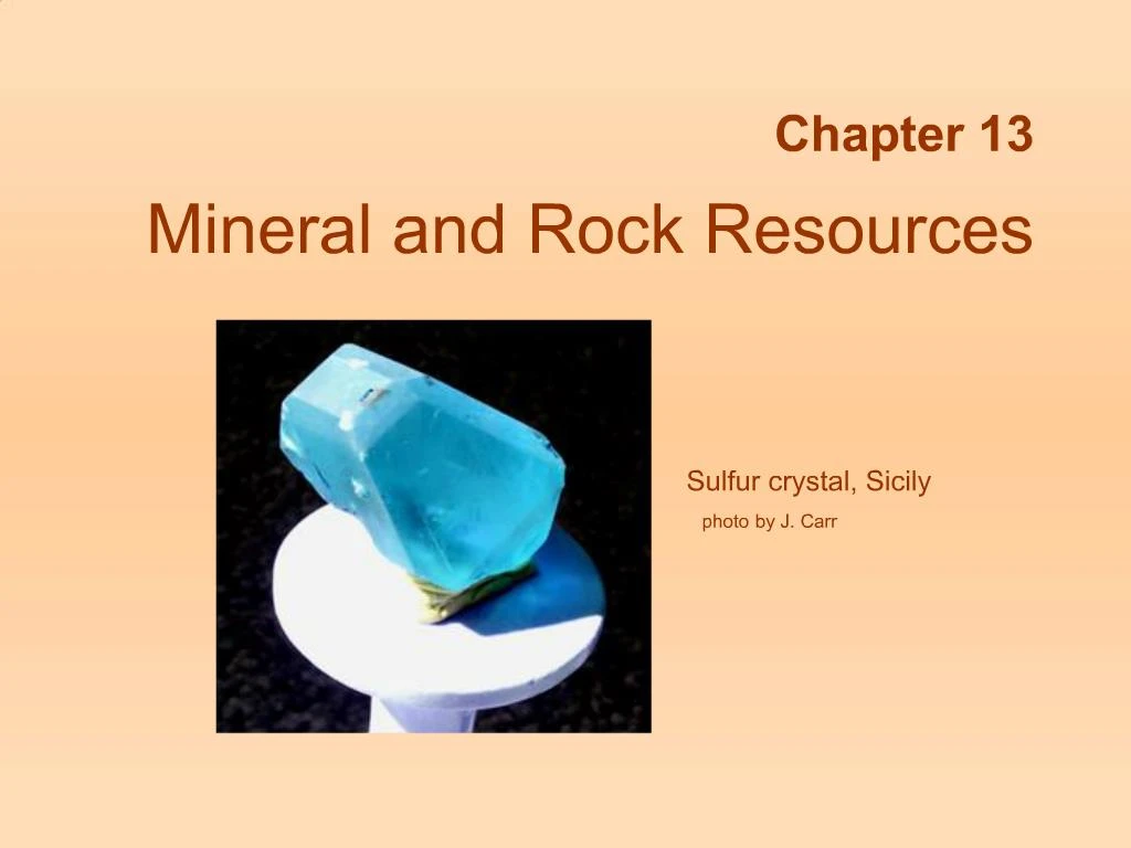 PPT - Mineral and Rock Resources PowerPoint Presentation, free download ...