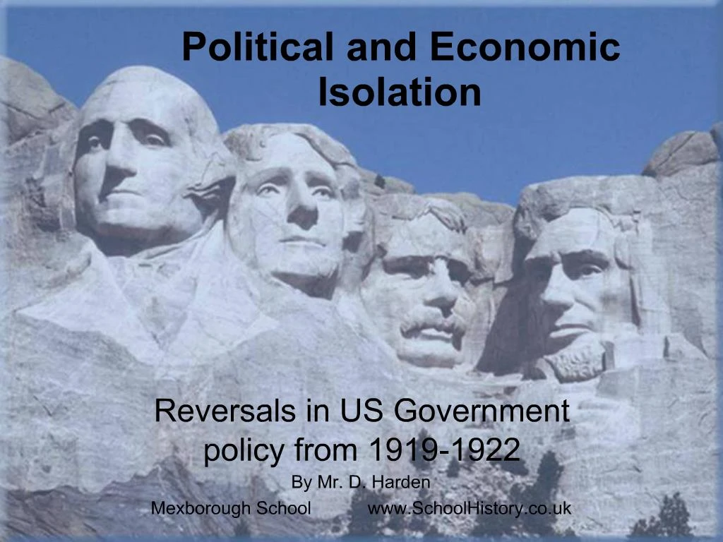 PPT - Political and Economic Isolation PowerPoint Presentation, free ...