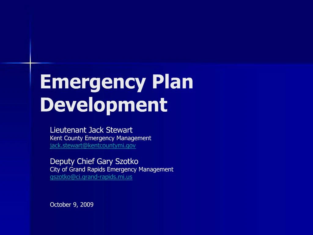 PPT - Emergency Plan Development PowerPoint Presentation, free download ...