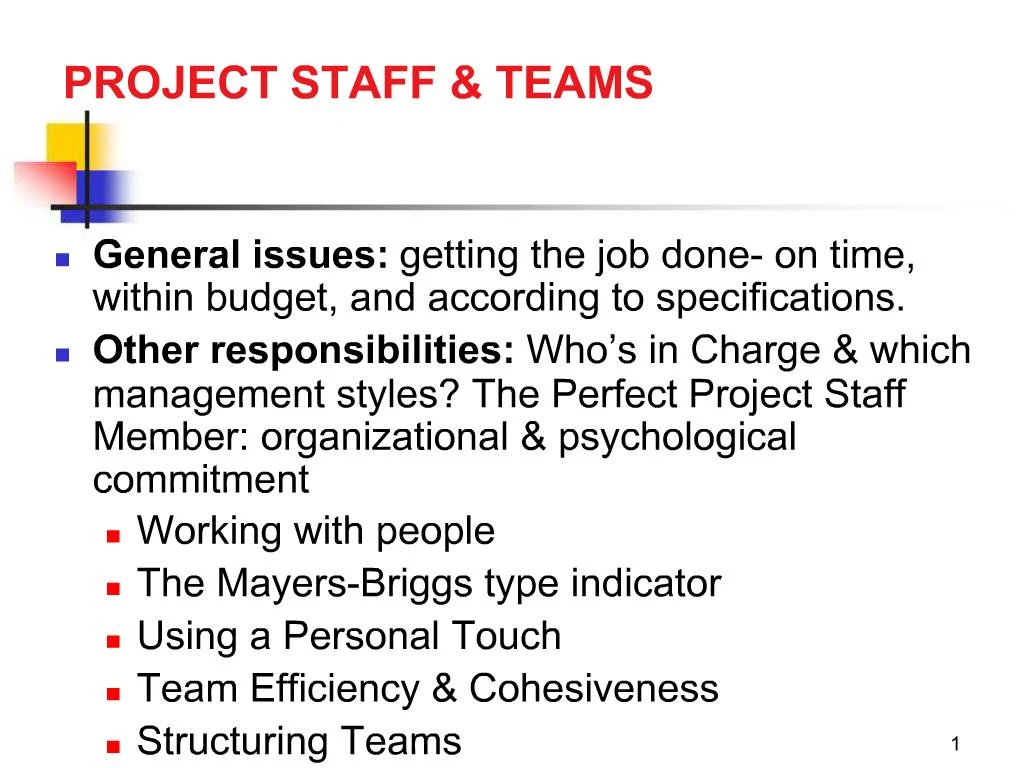 PPT - PROJECT STAFF TEAMS PowerPoint Presentation, free download - ID ...