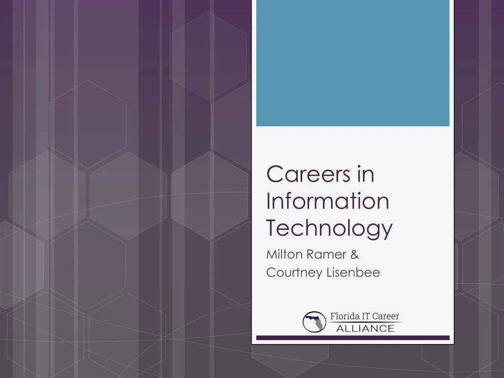 PPT - Careers in Information Technology PowerPoint Presentation, free ...