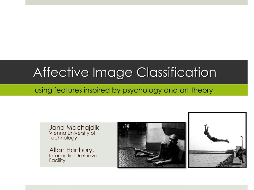 PPT - Affective Image Classification PowerPoint Presentation, free download - ID:343364