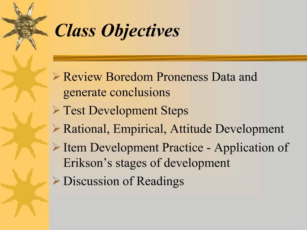 PPT - Class Objectives PowerPoint Presentation, free download - ID:347199