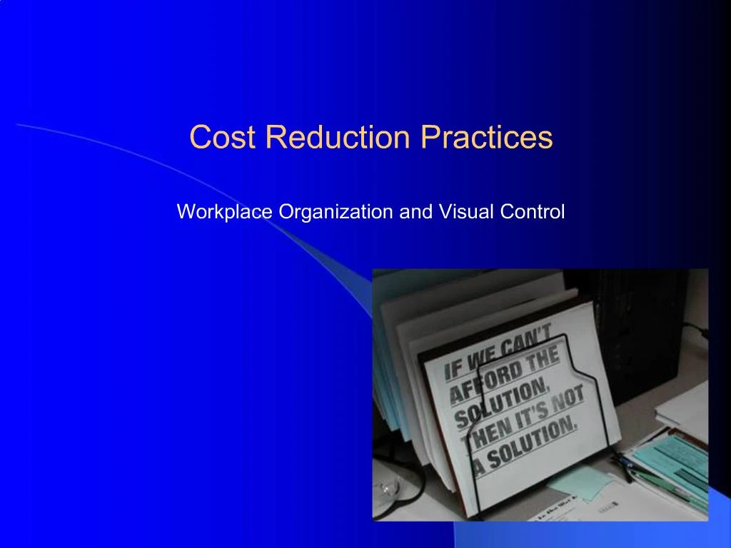 PPT - Cost Reduction Practices PowerPoint Presentation, free download ...