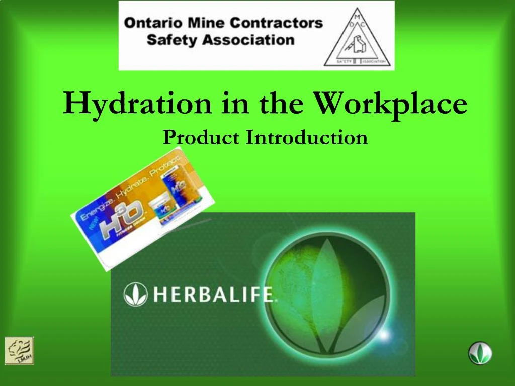PPT - Hydration in the Workplace Product Introduction PowerPoint ...