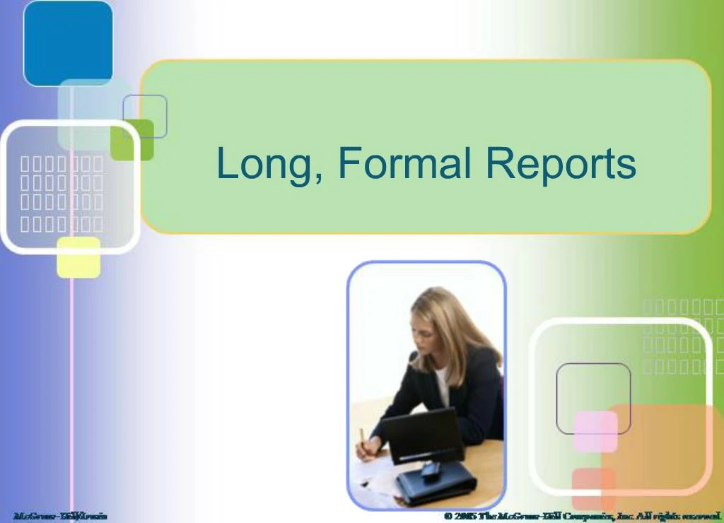 PPT - Long, Formal Reports PowerPoint Presentation, free download - ID ...