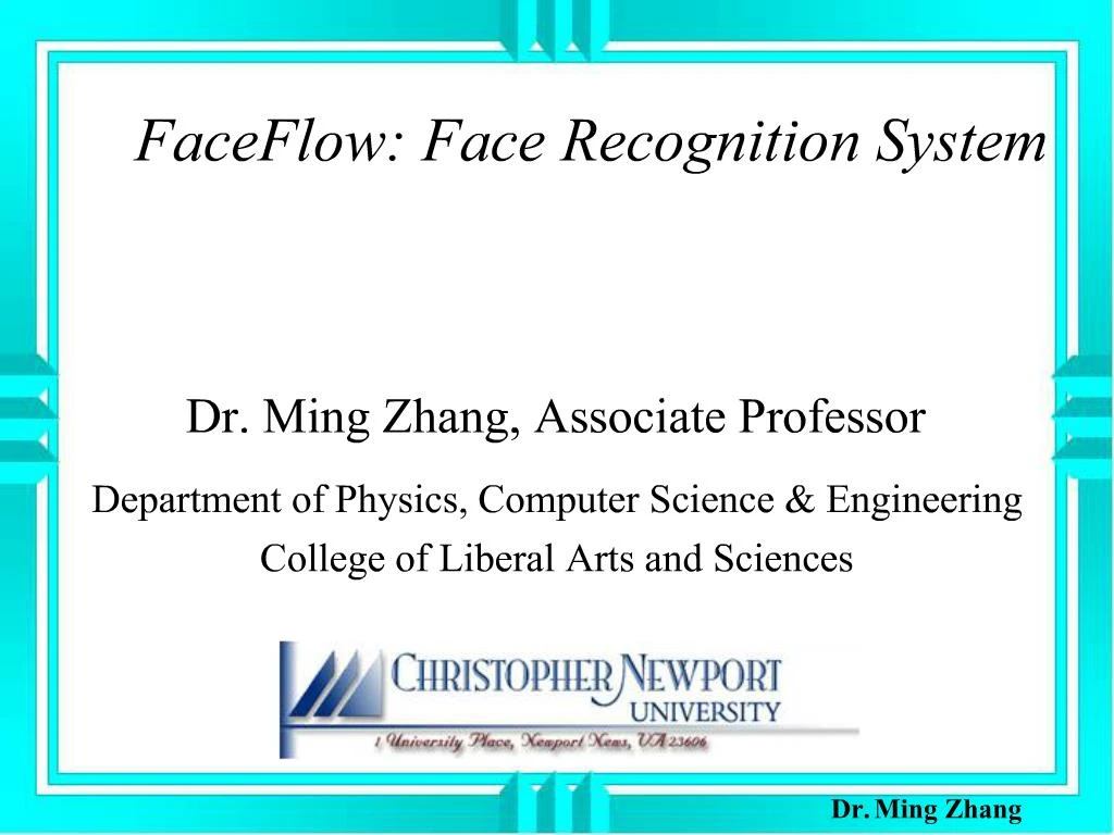PPT - FaceFlow: Face Recognition System PowerPoint Presentation, free ...