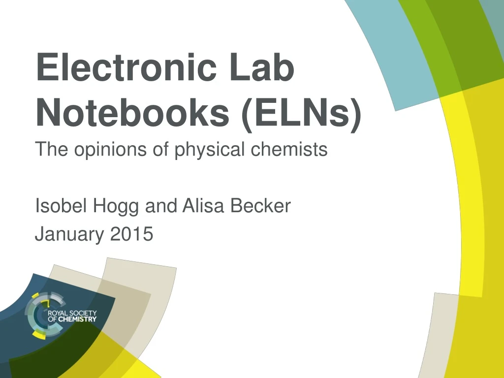 PPT - Electronic Lab Notebooks (ELNs) PowerPoint Presentation, free ...