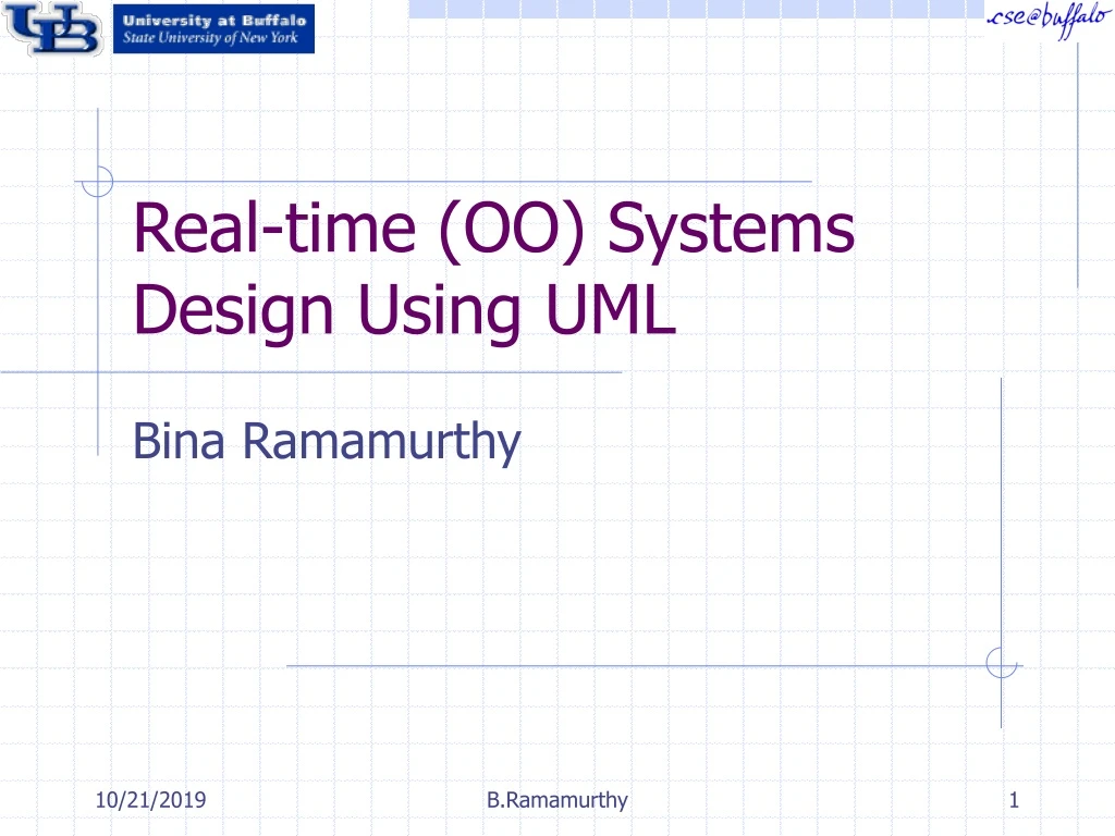 PPT - Real-time (OO) Systems Design Using UML PowerPoint Presentation ...