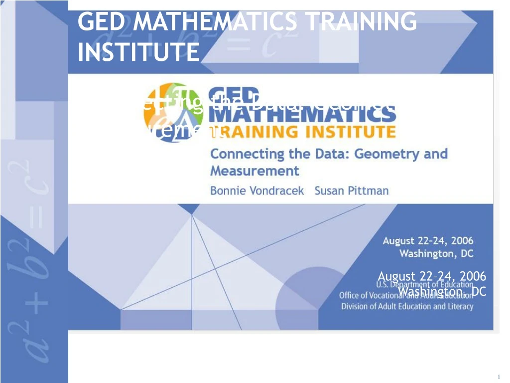 PPT - GED MATHEMATICS TRAINING INSTITUTE PowerPoint Presentation, free ...