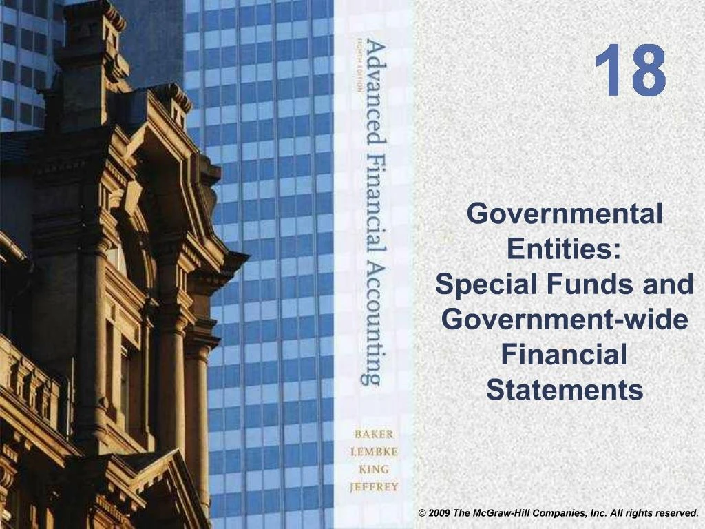 PPT - Governmental Entities: Special Funds and Government-wide ...