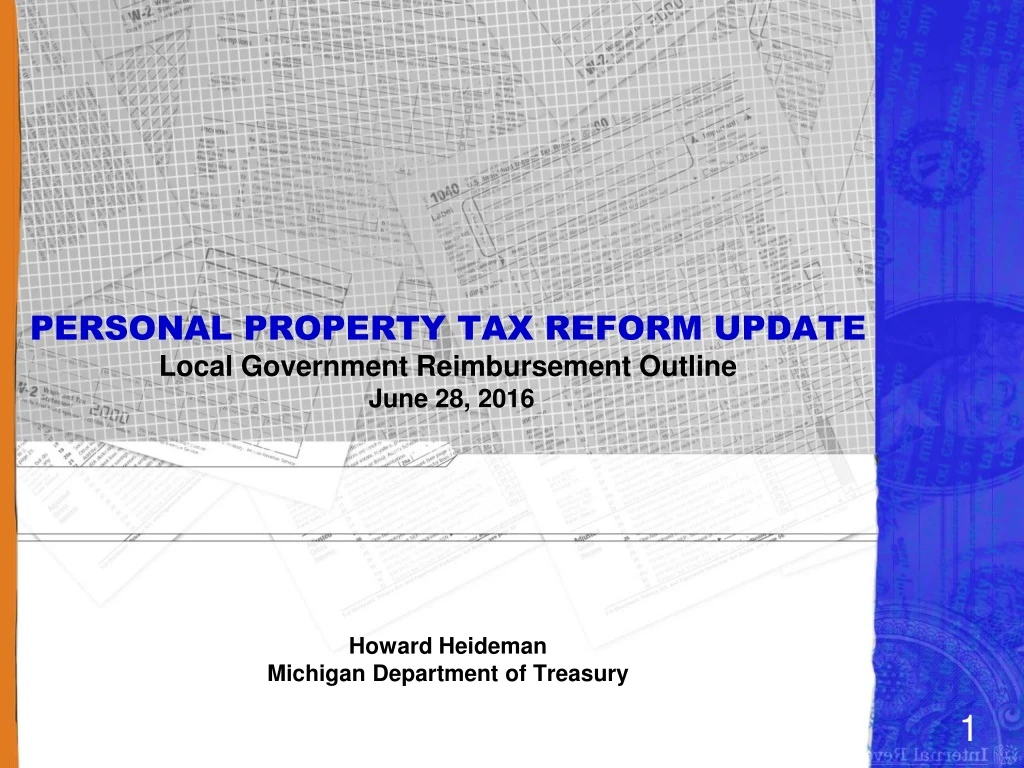 PPT - PERSONAL PROPERTY TAX REFORM UPDATE PowerPoint Presentation, free ...