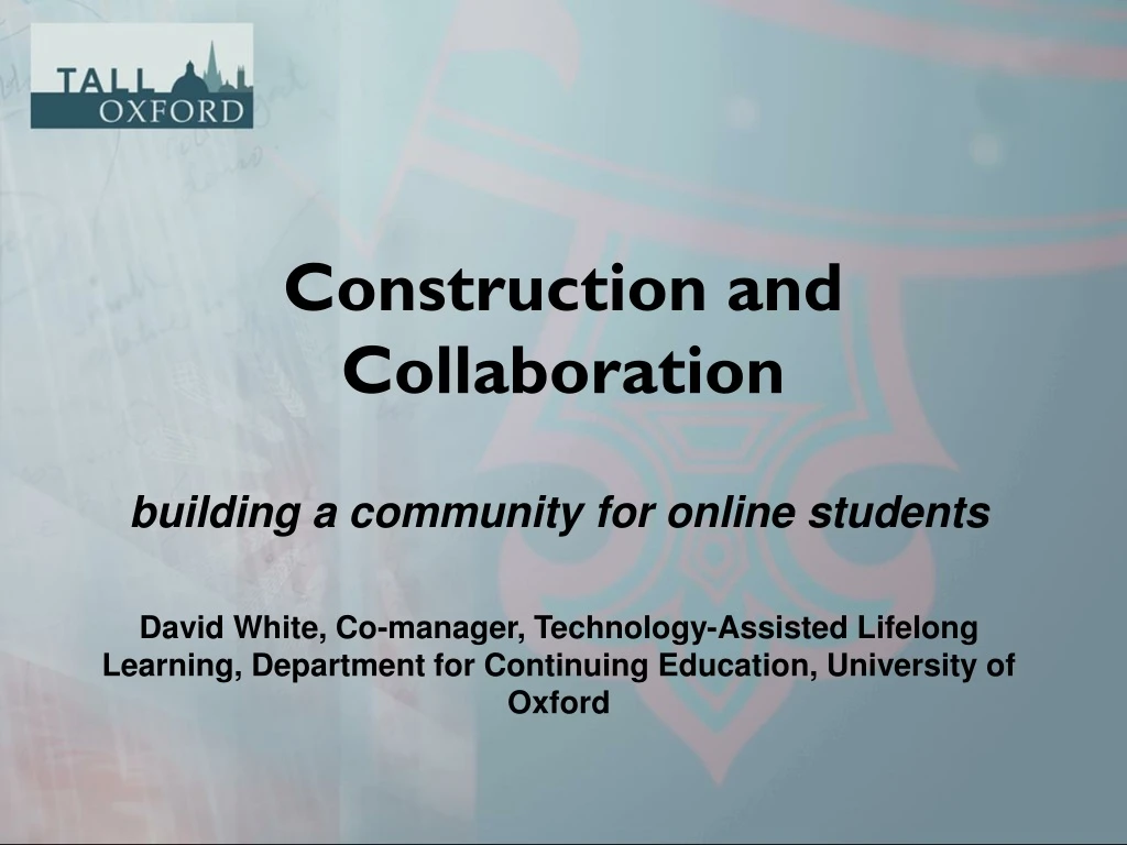 PPT - Construction and Collaboration PowerPoint Presentation, free ...