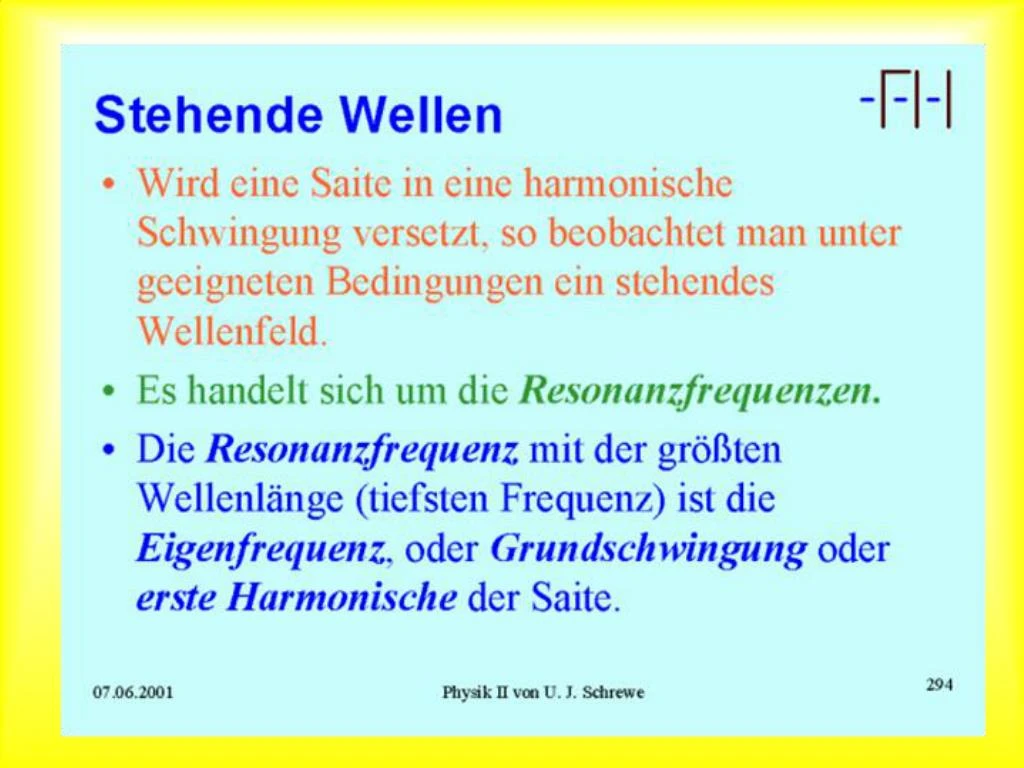 PPT - Stehende Wellen PowerPoint Presentation, free download - ID:367115