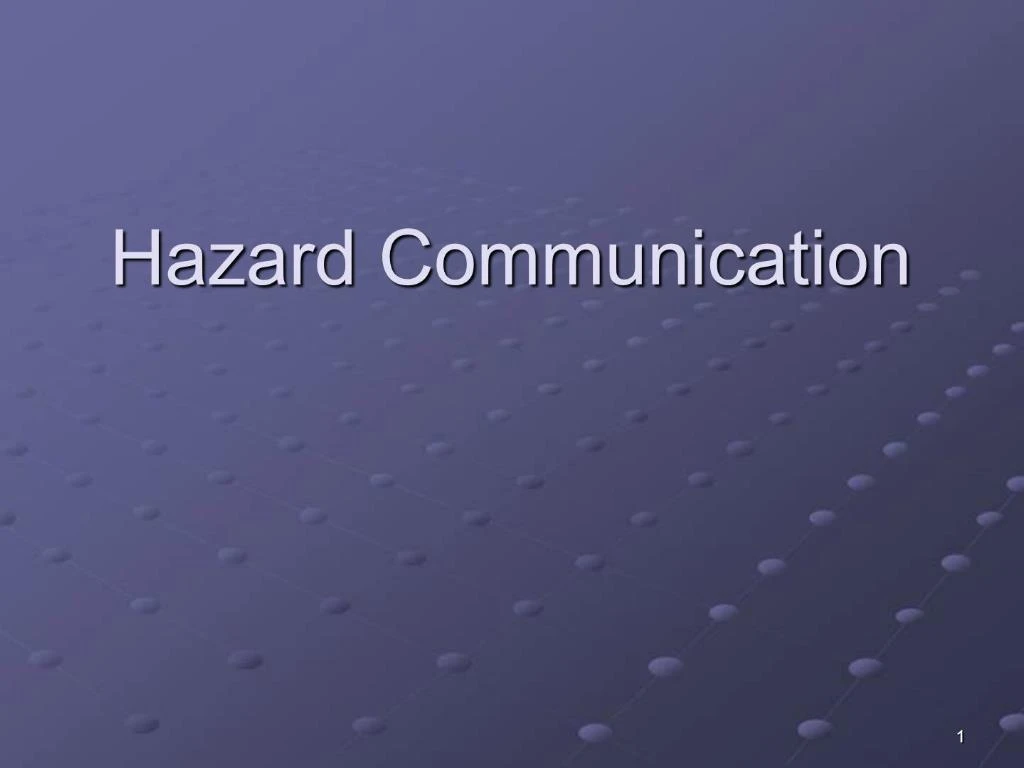 PPT - Hazard Communication PowerPoint Presentation, free download - ID ...