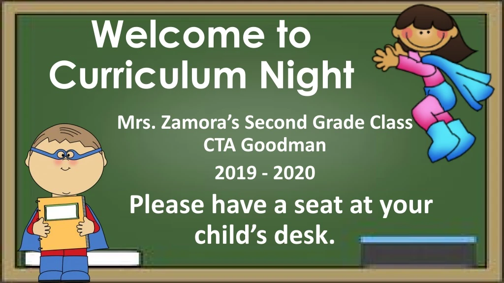 PPT - Welcome to Curriculum Night PowerPoint Presentation, free ...
