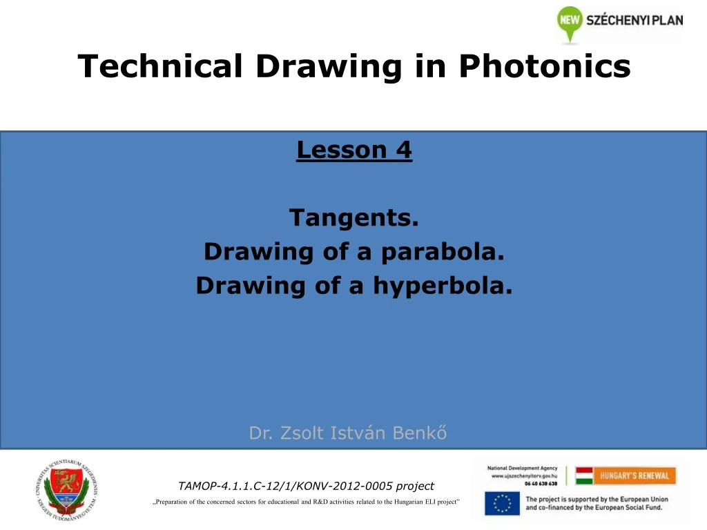 PPT - Technical Drawing in Photonics Lesson 4 Tangents. Drawing of a ...