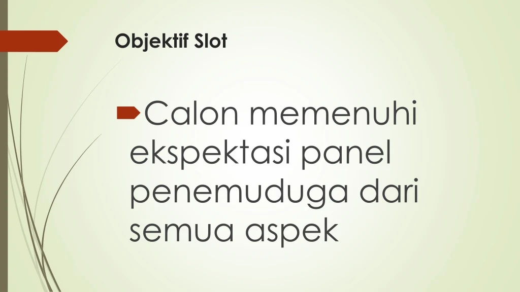 PPT - Objektif Slot PowerPoint Presentation, free download - ID:377548