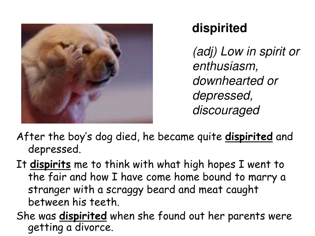 PPT - dispirited PowerPoint Presentation, free download - ID:379501