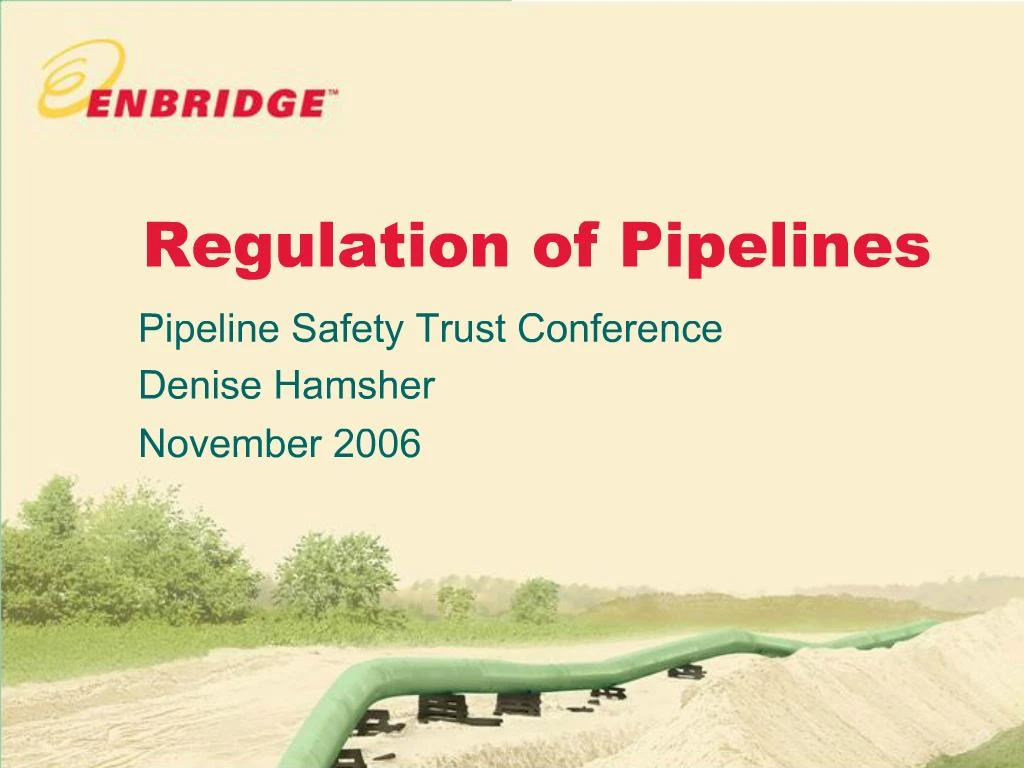 PPT - Regulation of Pipelines PowerPoint Presentation, free download ...