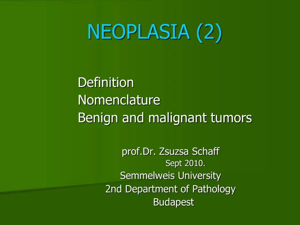 PPT - NEOPLASIA 2 PowerPoint Presentation, free download - ID:385488