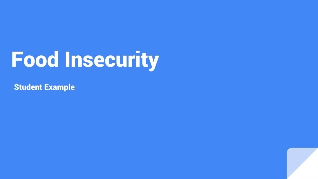 PPT - Food Insecurity PowerPoint Presentation, free download - ID:402623