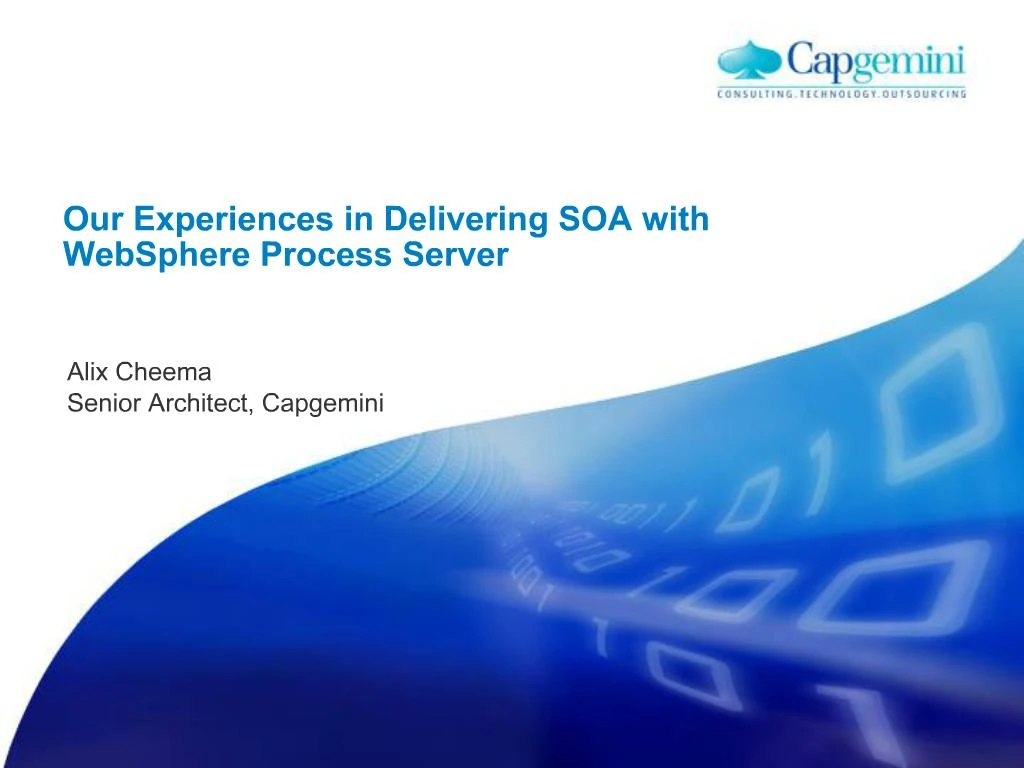 PPT - Alix Cheema Senior Architect, Capgemini PowerPoint Presentation ...