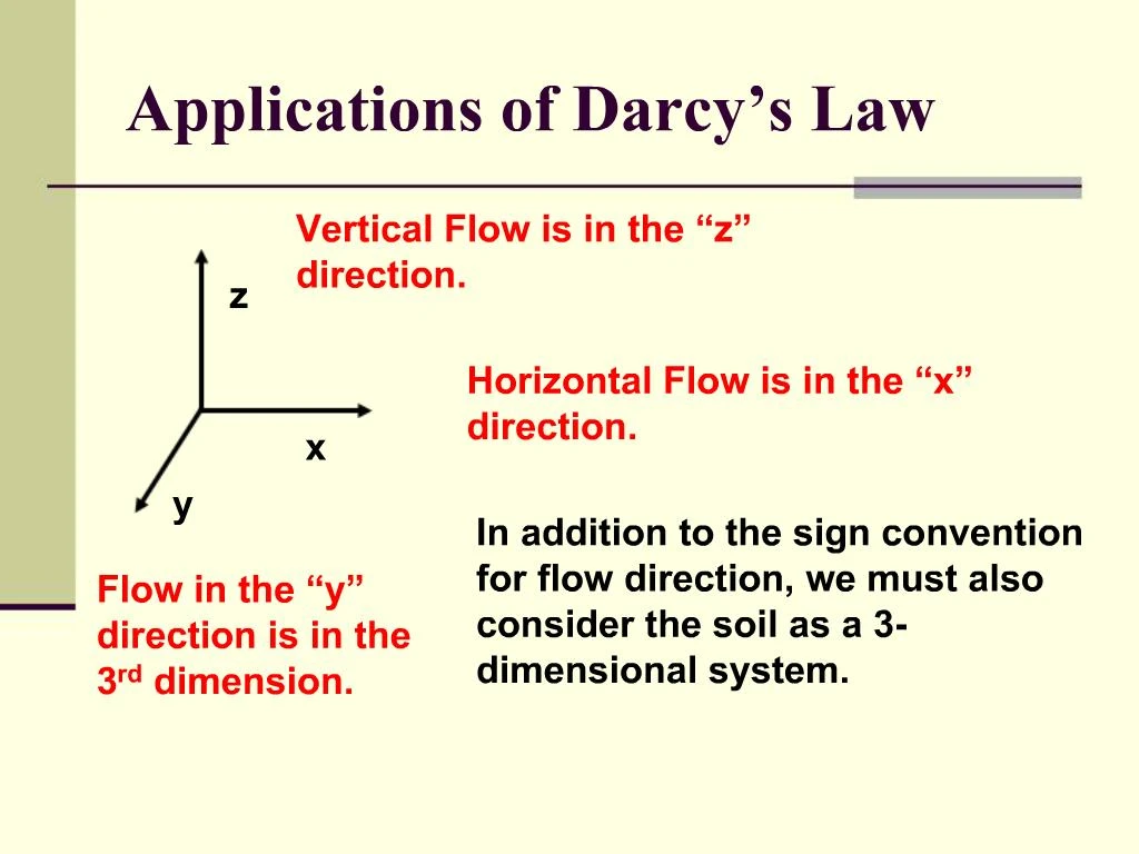 PPT - Applications of Darcy s Law PowerPoint Presentation, free ...