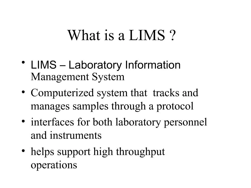 PPT - What is a LIMS PowerPoint Presentation, free download - ID:405935