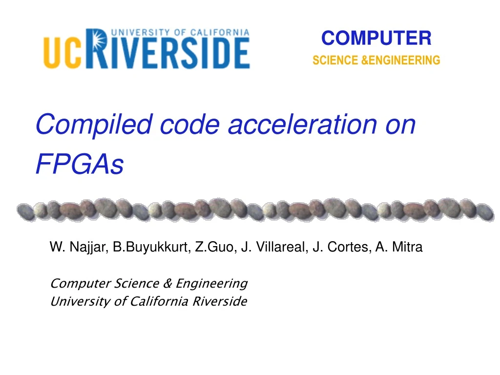 PPT - Compiled code acceleration on FPGAs PowerPoint Presentation, free ...