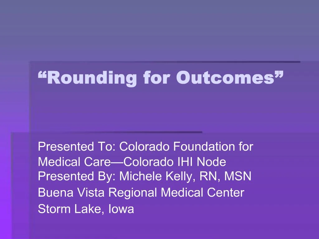 PPT - Rounding for Outcomes PowerPoint Presentation, free download - ID ...