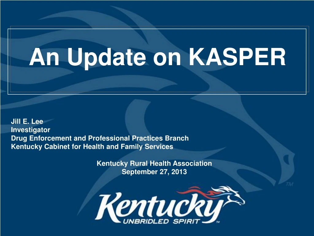 PPT - An Update on KASPER PowerPoint Presentation, free download - ID ...