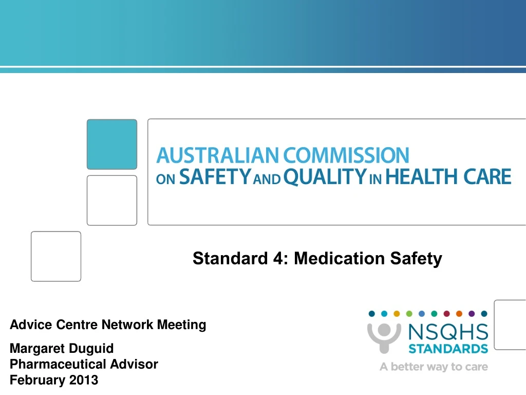 PPT - Standard 4: Medication Safety PowerPoint Presentation, free ...