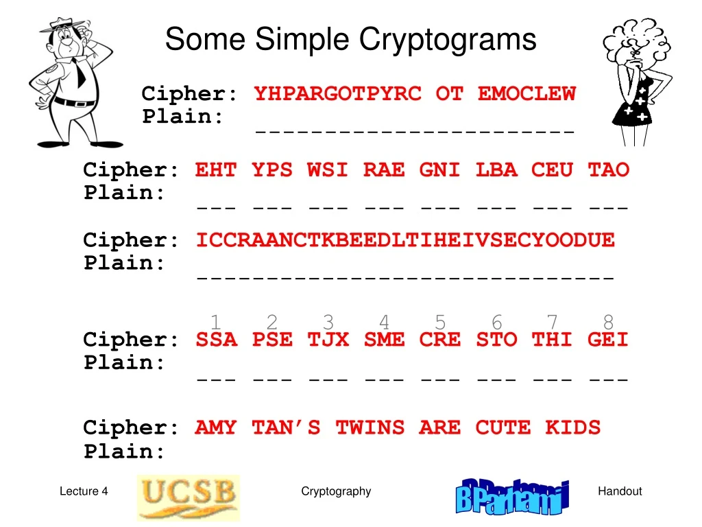 PPT - Some Simple Cryptograms PowerPoint Presentation, free download ...