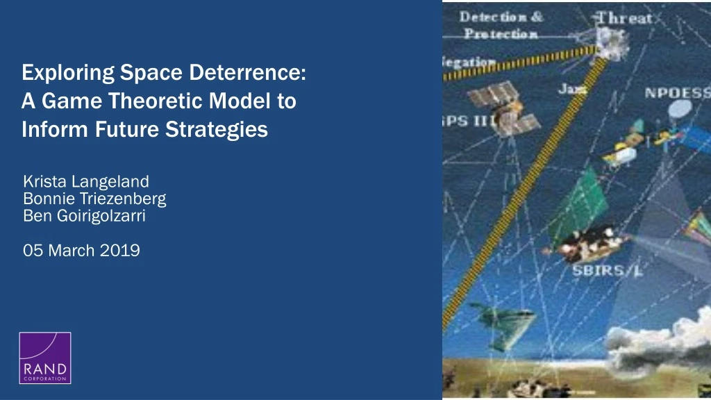 PPT - Exploring Space Deterrence: A Game Theoretic Model to Inform ...