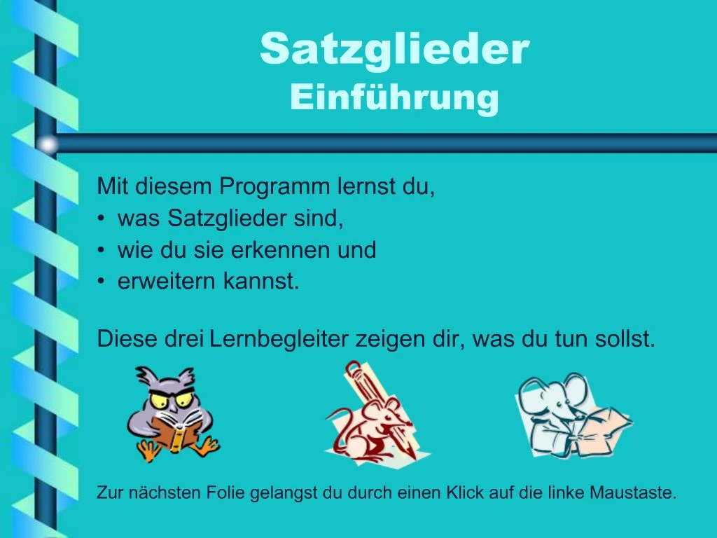 PPT - Satzglieder Einf hrung PowerPoint Presentation, free download - ID:420593