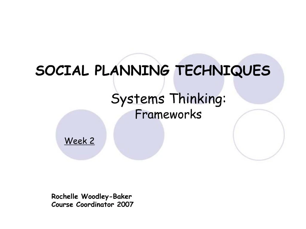 PPT - SOCIAL PLANNING TECHNIQUES PowerPoint Presentation, free download ...