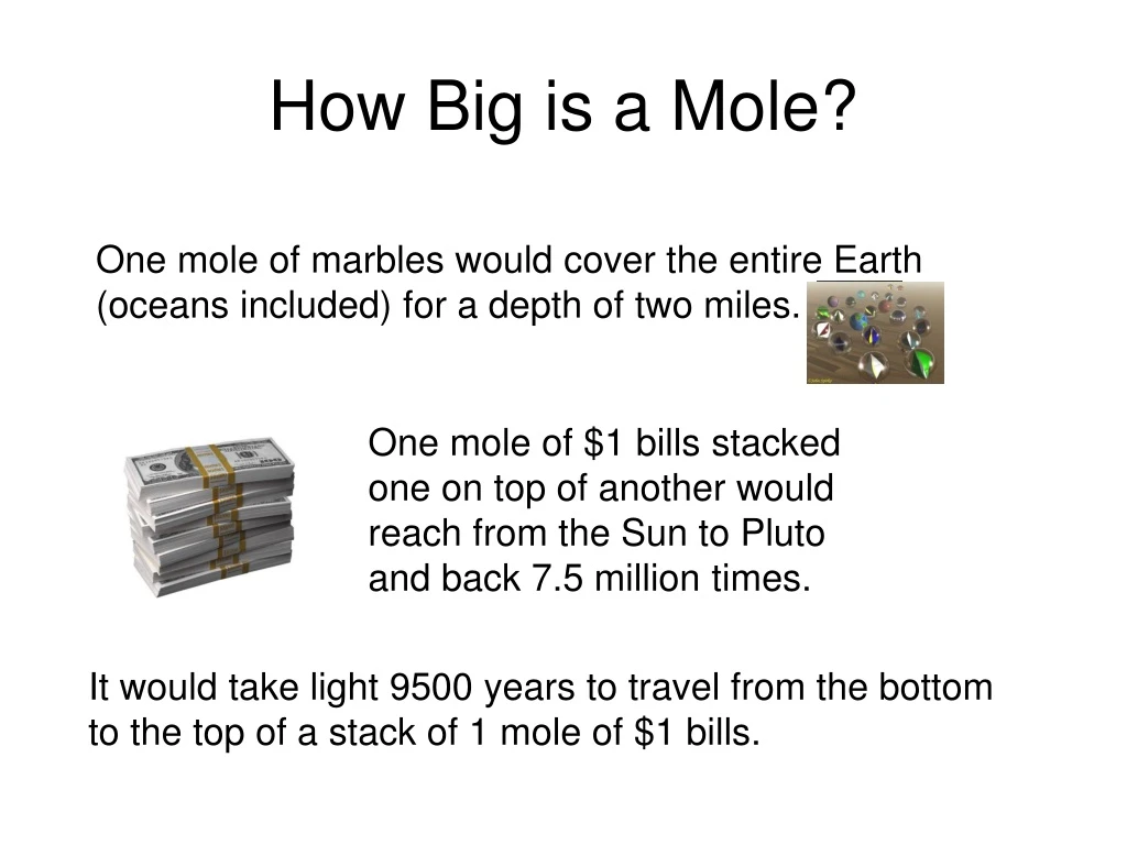 PPT - How Big is a Mole? PowerPoint Presentation, free download - ID:434080