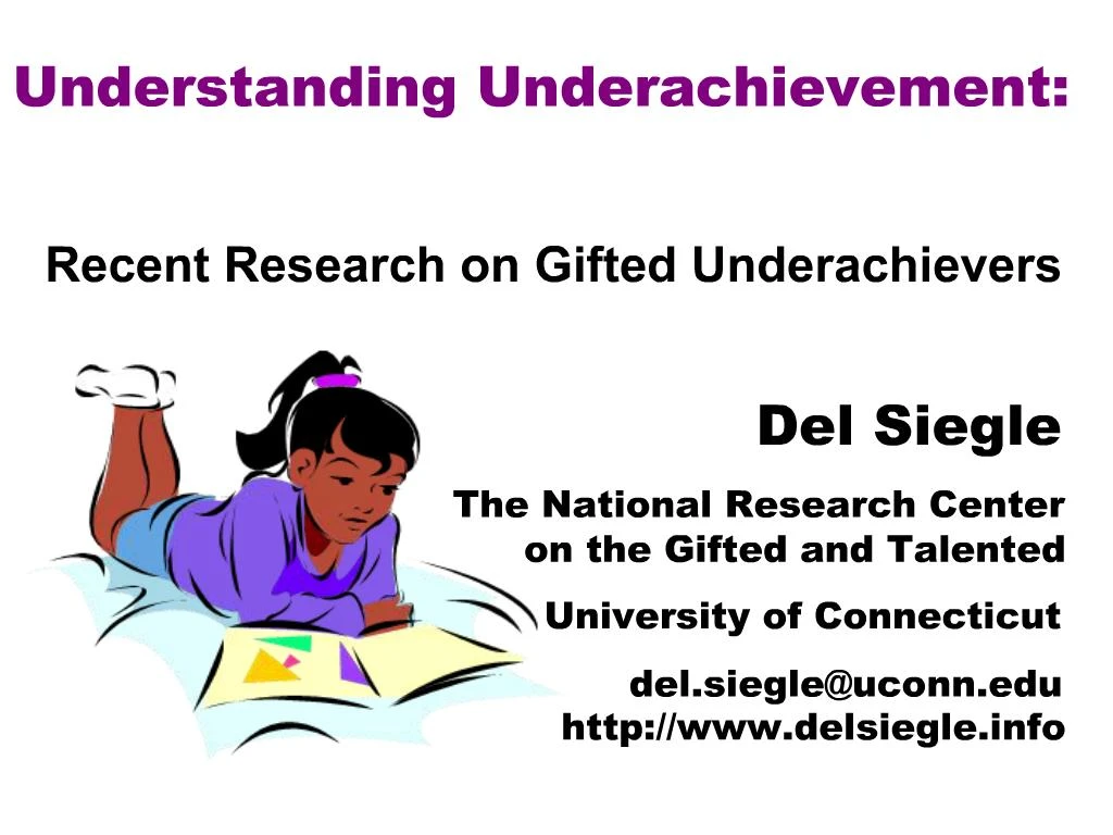 PPT - Understanding Underachievement: PowerPoint Presentation, free ...