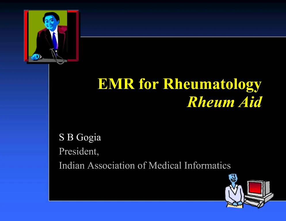 PPT - EMR for Rheumatology Rheum Aid PowerPoint Presentation, free ...