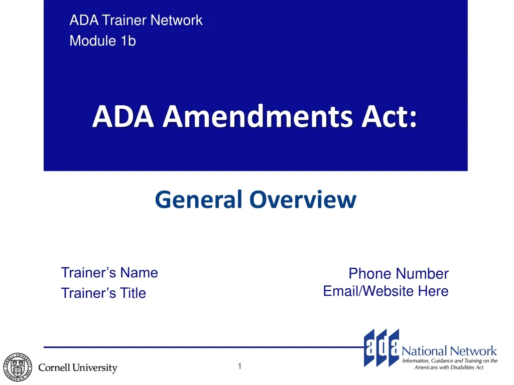 PPT - ADA Amendments Act: PowerPoint Presentation, free download - ID ...