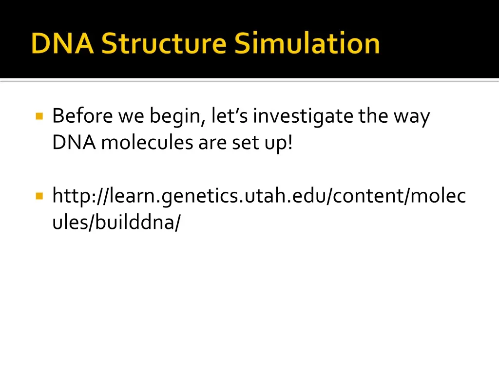 PPT - DNA Structure Simulation PowerPoint Presentation, free download - ID:439084