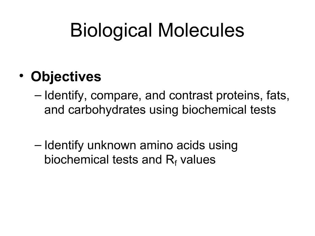 PPT - Biological Molecules PowerPoint Presentation, free download - ID ...