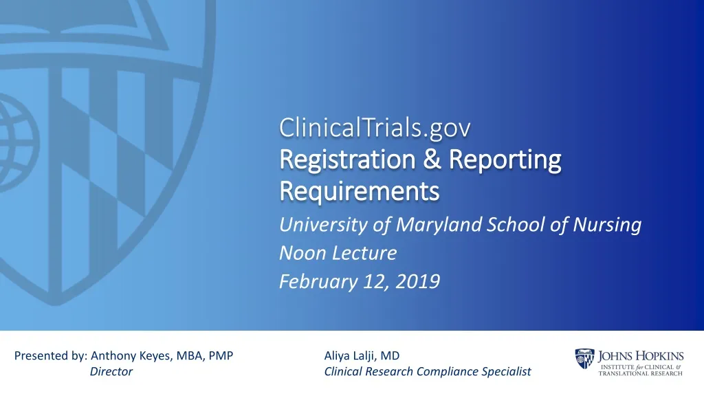 PPT - ClinicalTrials Registration & Reporting Requirements PowerPoint ...